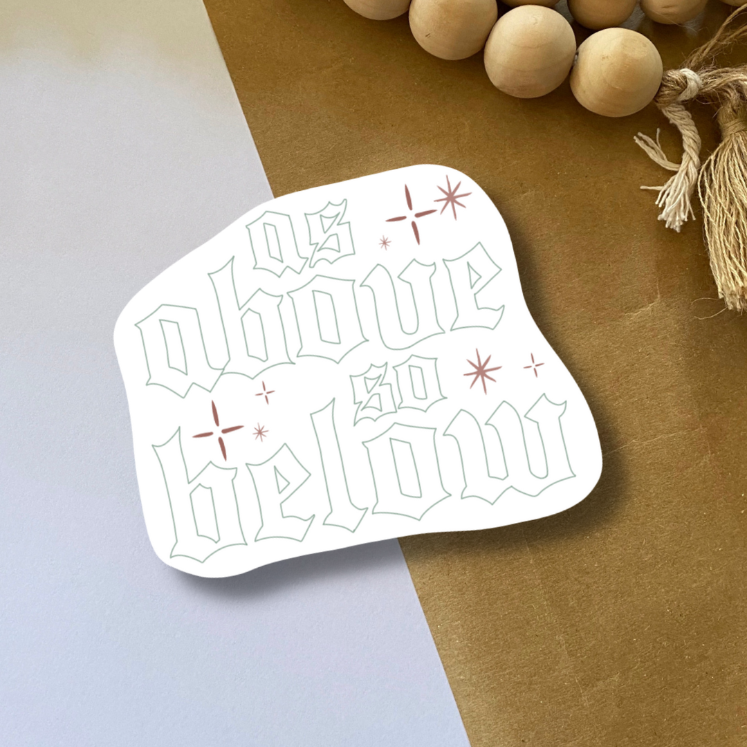 Clear And Holographic Vinyl Sticker | Phoenix Rose Creations